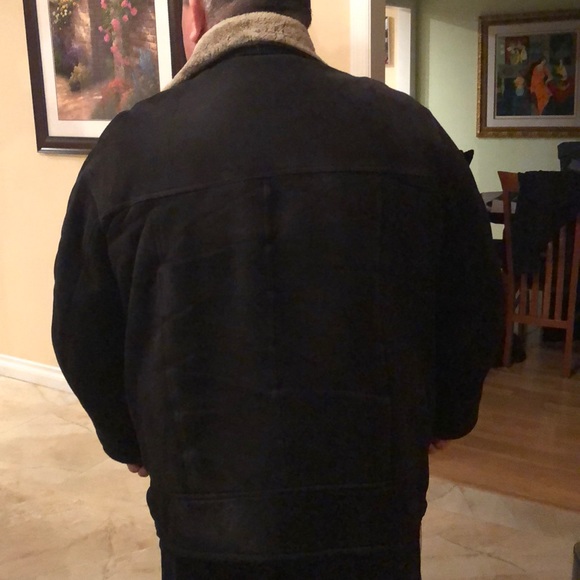 di bello | Jackets & Coats | Suede Mens Jacket With Real Fur Inside ...